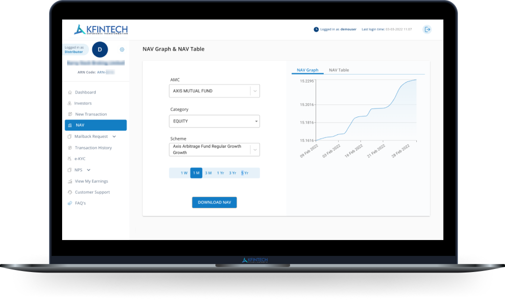 KFintech :: DIT Web App